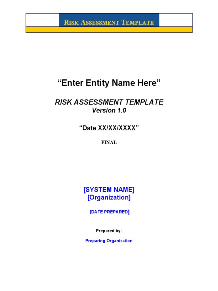 Risk Assessment Template Guide | PDF | Threat (Computer ...