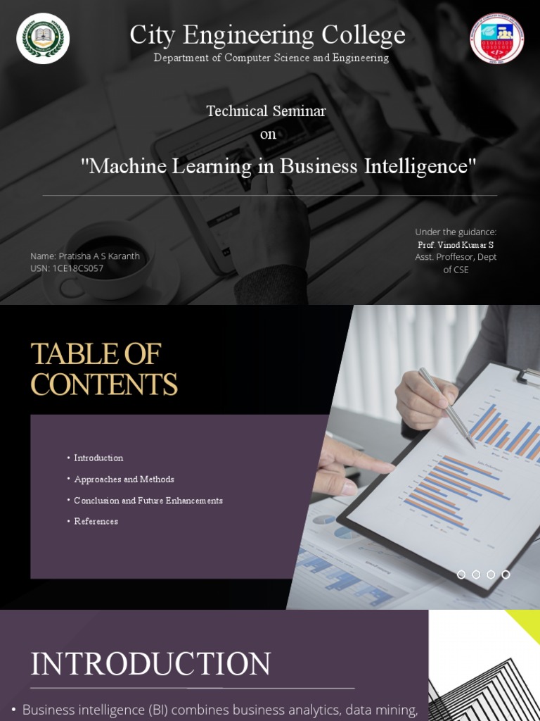 Machine Learning in Business Intelligence Presentation | PDF | Business ...