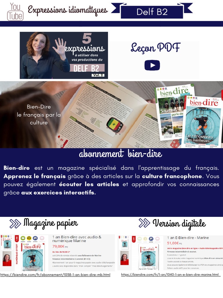 5 Expressions Idiomatiques Vol 2 | PDF