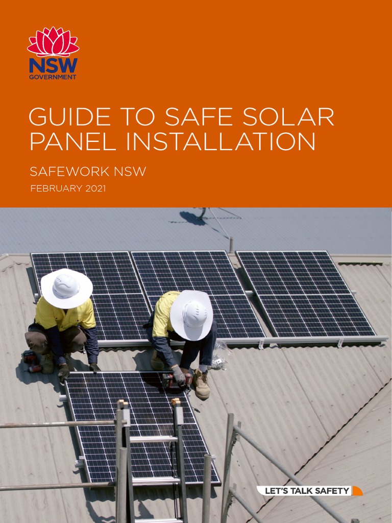 Guide To Solar Safe Installation | PDF | Occupational Safety And Health ...