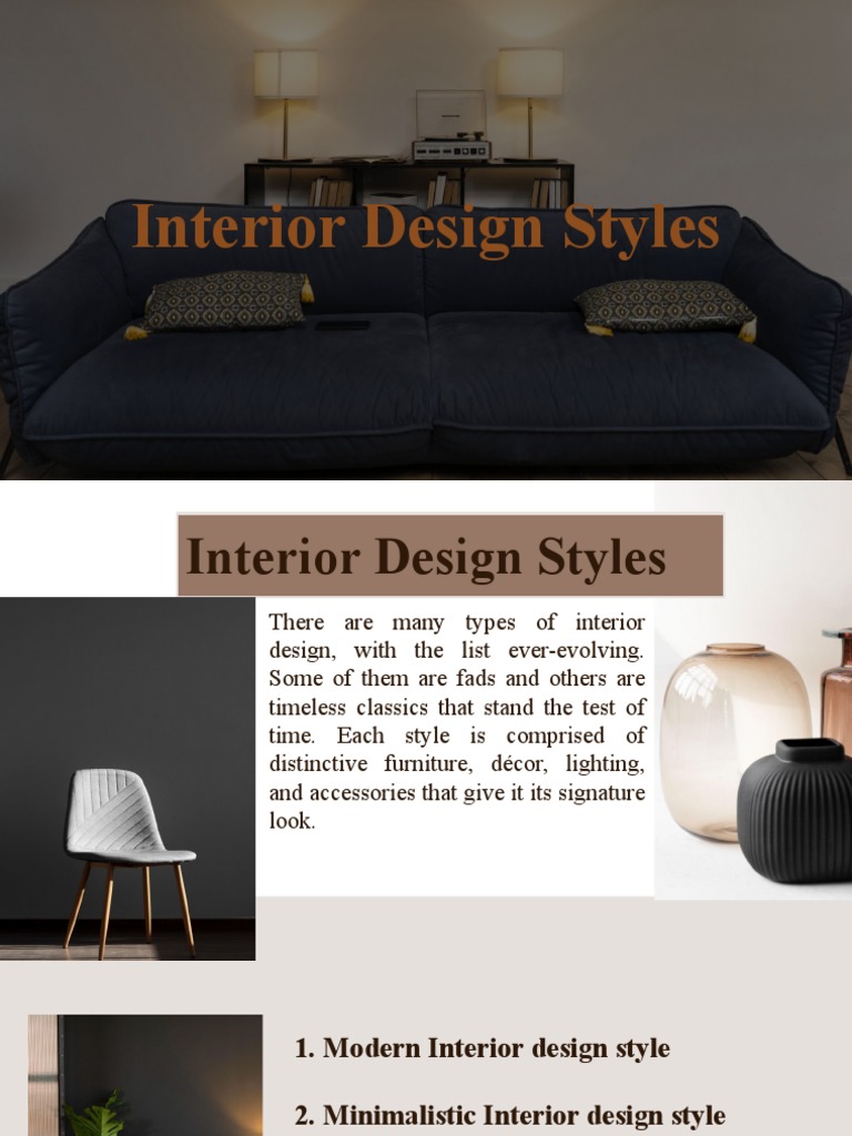 Interior Design Styles | PDF | Interior Design | Furniture