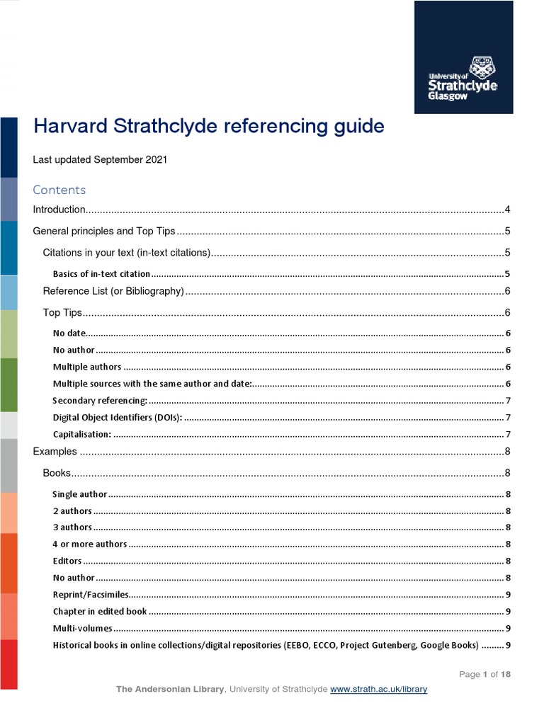 Harvard_Style_Guide_2021 | PDF | Citation | Digital Object Identifier