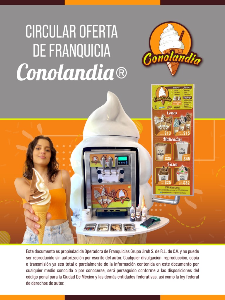 Franquicia Conolandia - COF | PDF | Franquiciamiento | Oferta (economía)