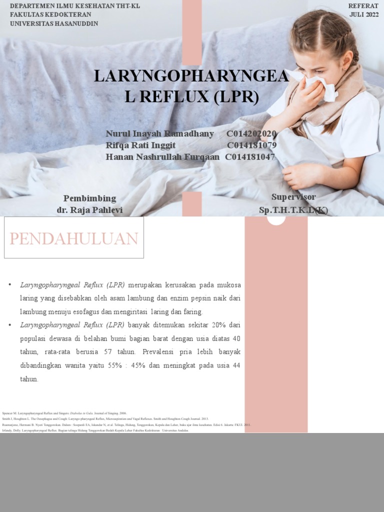 Laryngopharyngea L Reflux (LPR) | PDF