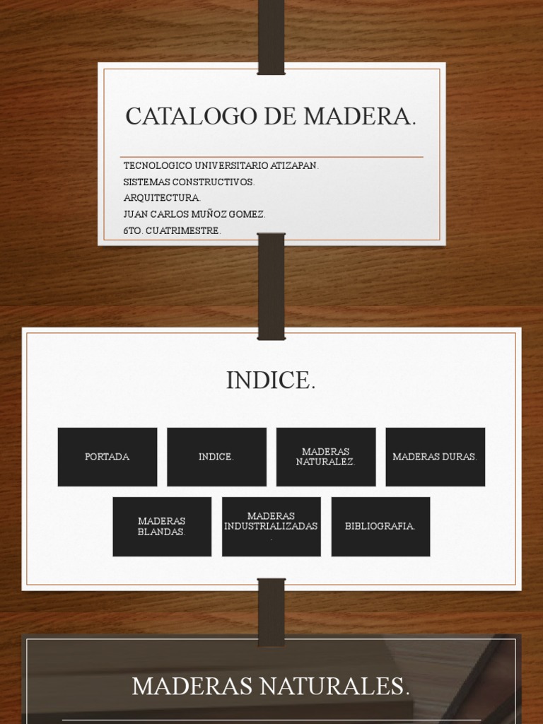 Catalogo de Maderas. | PDF | Madera | Madera contrachapada