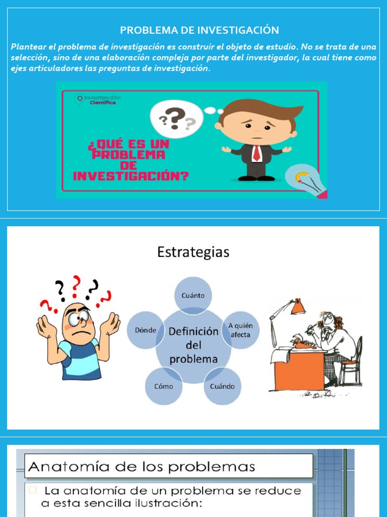 Problema Investigación | PDF | Método científico | Conocimiento