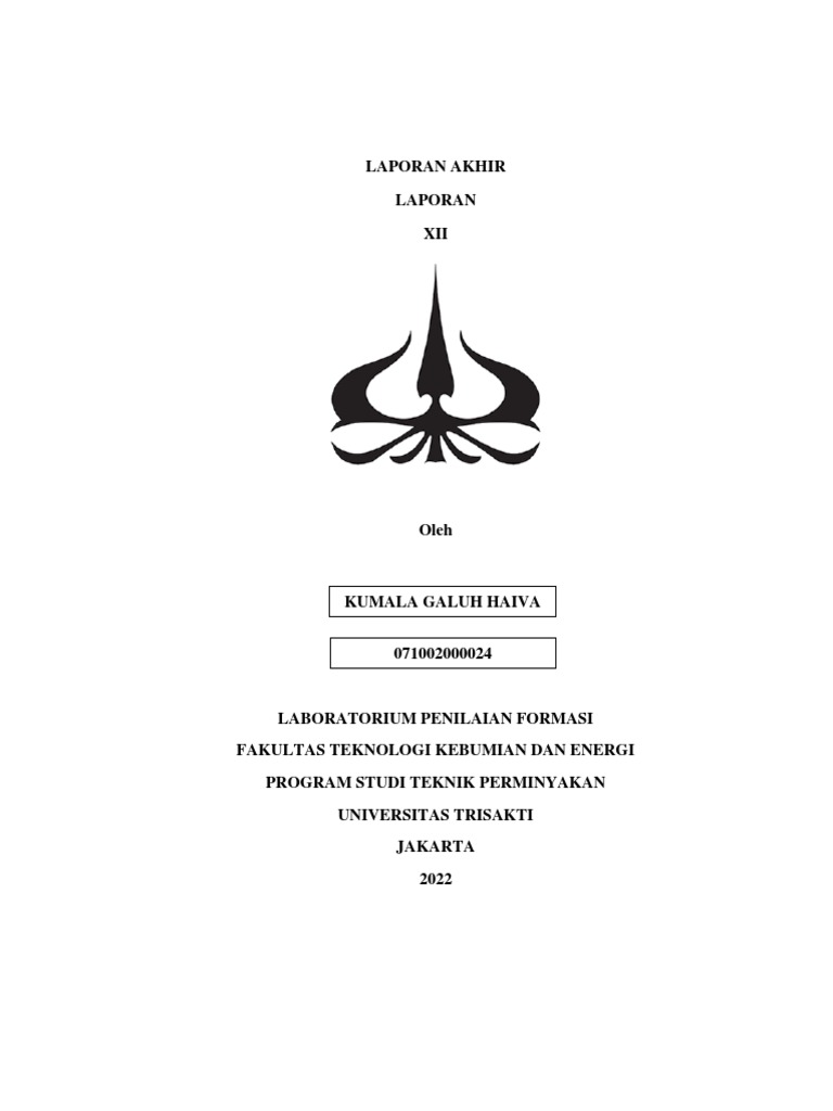 Laporan Akhir - Kumala Galuh Haiva - 024 | PDF | Sains & Matematika