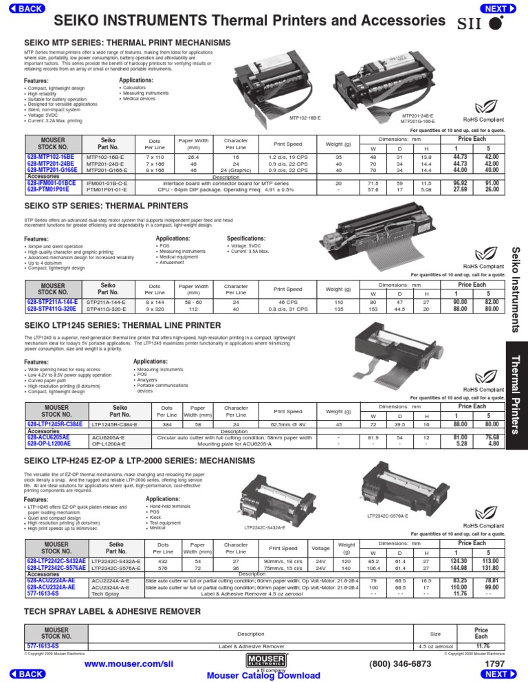 Therm Printer | PDF | Printer (Computing) | Measuring Instrument