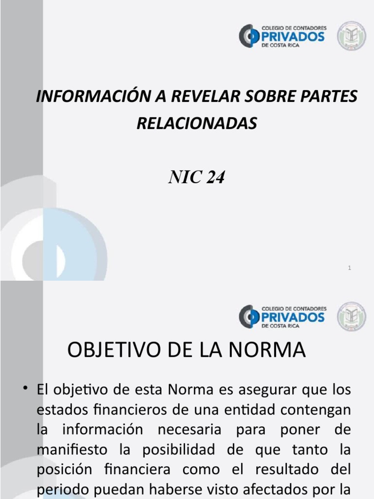 Nic 24 Partes Relacionadas | PDF | Estado financiero | Salario