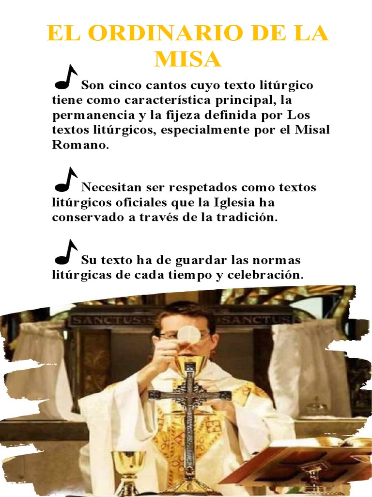 Ordinario de La Misa. | PDF | Misa (liturgia) | Credo