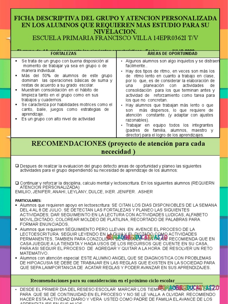 AJUSTES RAZONABLES PARA NIÑOS CON AREAS DE OPORTUNIDAD | PDF ...