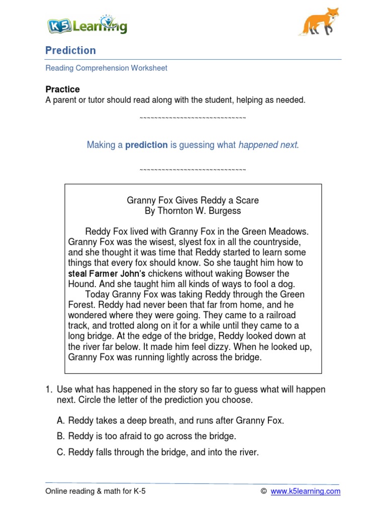 Grade 3 Prediction A | PDF