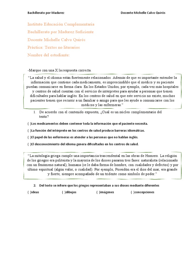 Practica Textos No Literarios | PDF | Adolescencia | Adultos