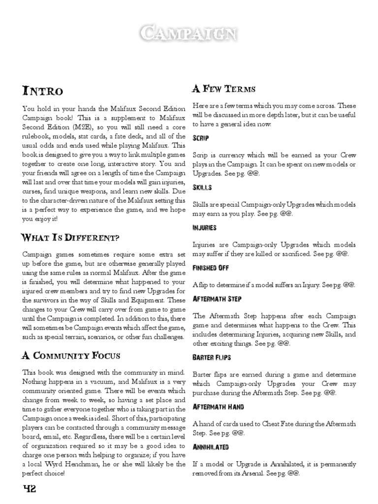 Campaign Book | PDF