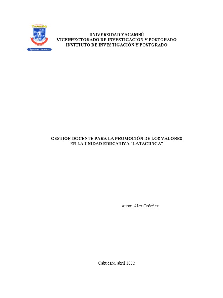 PG Alex Ordonez | Descargar gratis PDF | Plan de estudios | Maestros PG Alex Ordonez | Descargar gratis PDF | Plan de estudios | Maestros