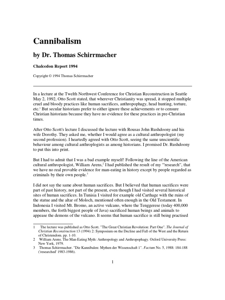 Cannibalism | PDF | Cannibalism | Rituals