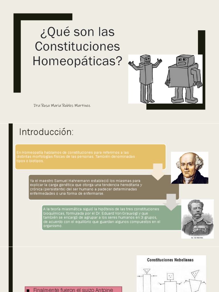 Tema 3.12 Constituciones Homeopaticas | PDF | Homeopatía