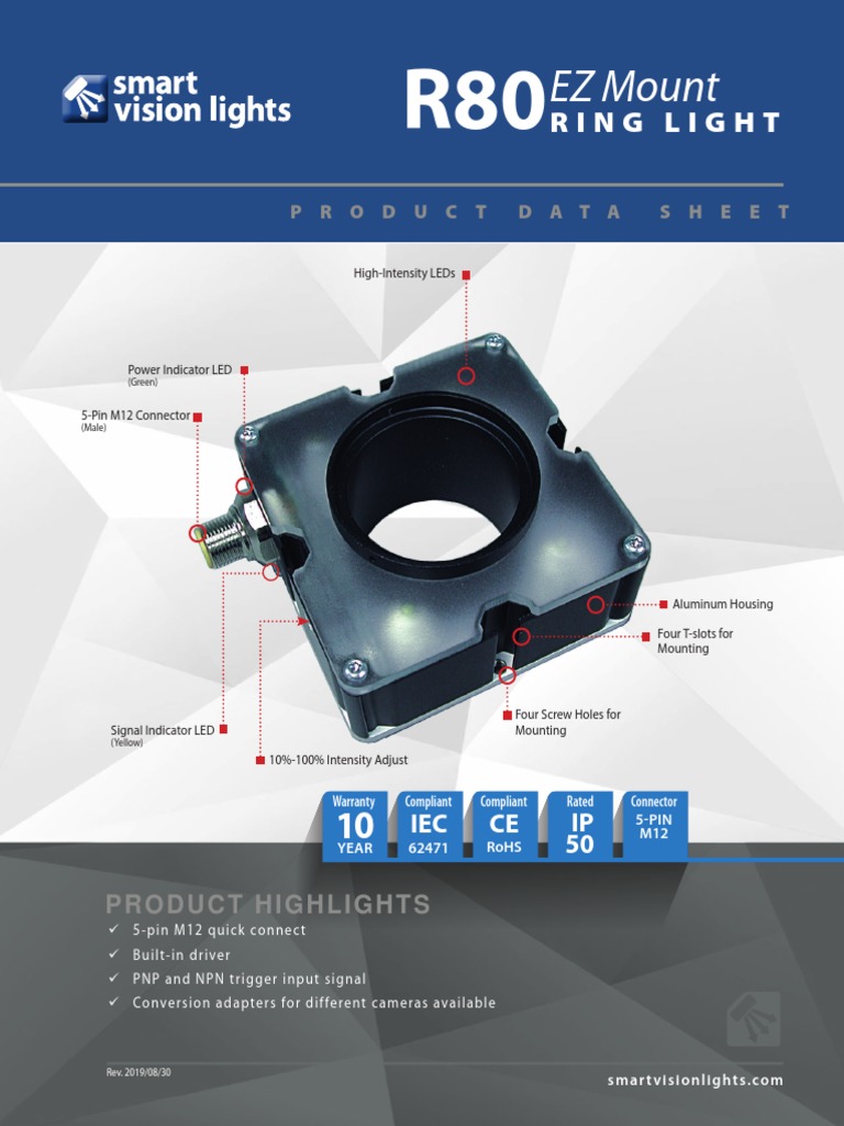 EZ Mount: Ring Light | PDF | Infrared | Light