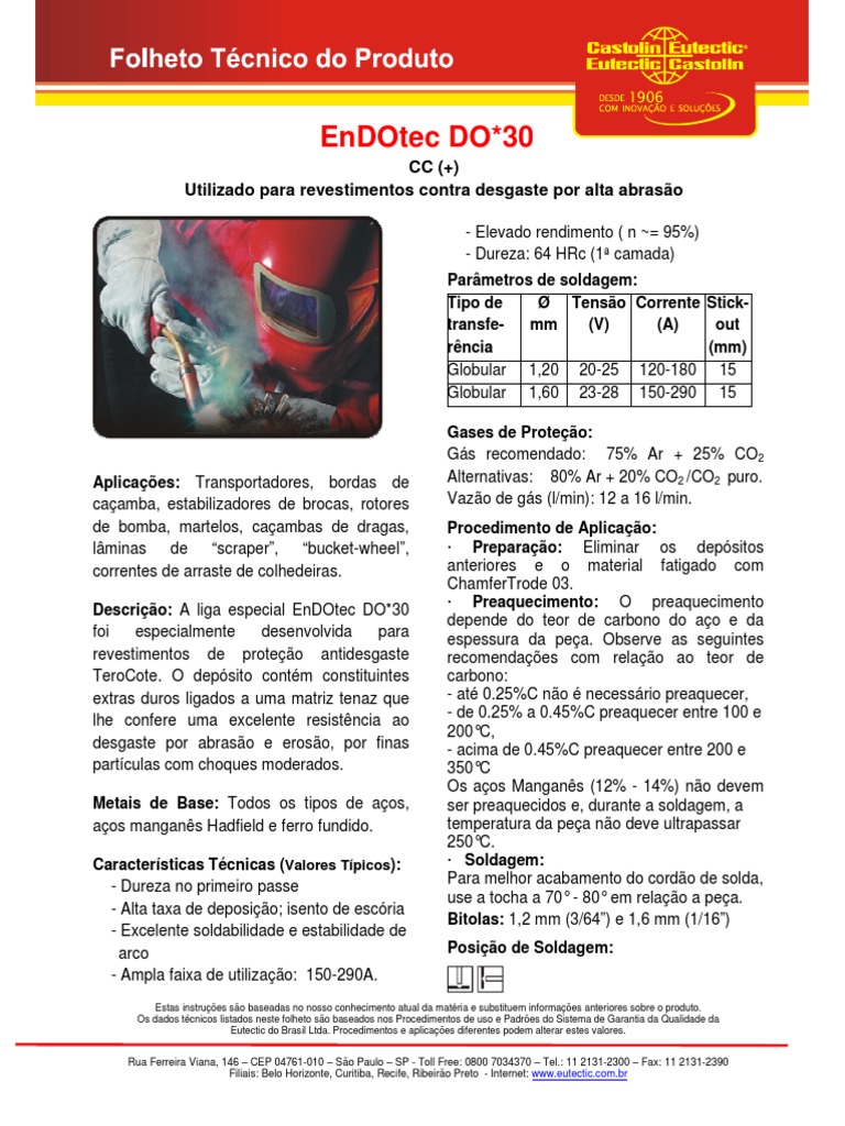 Endotec Do 30 | PDF | Aço | Vestir-se