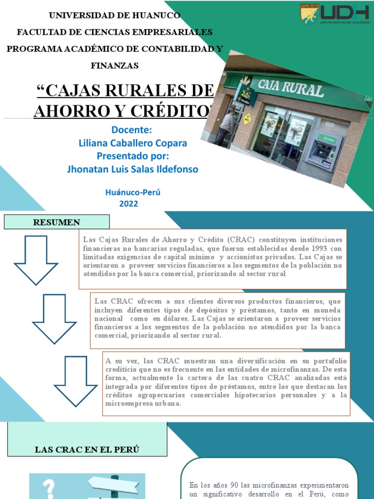 Cajas Rurales de Ahorro y Créditos. JS | PDF | Bancos | Economias