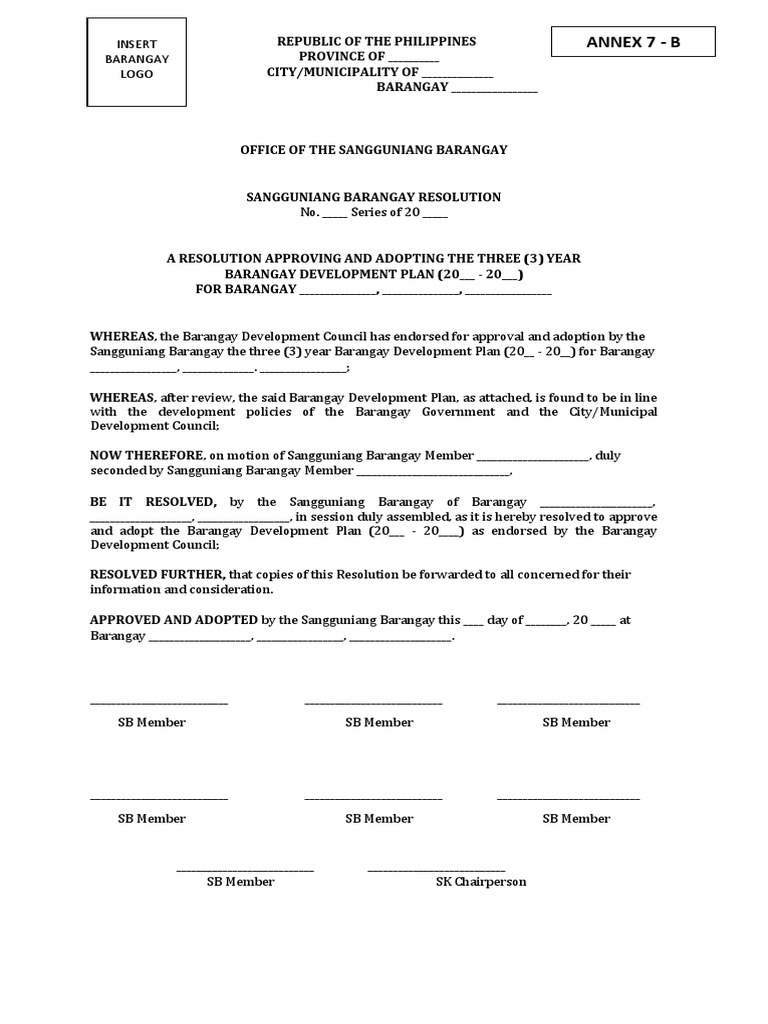 Annex 7 - B | PDF | Government