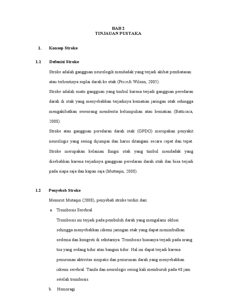 Konsep Stroke | PDF
