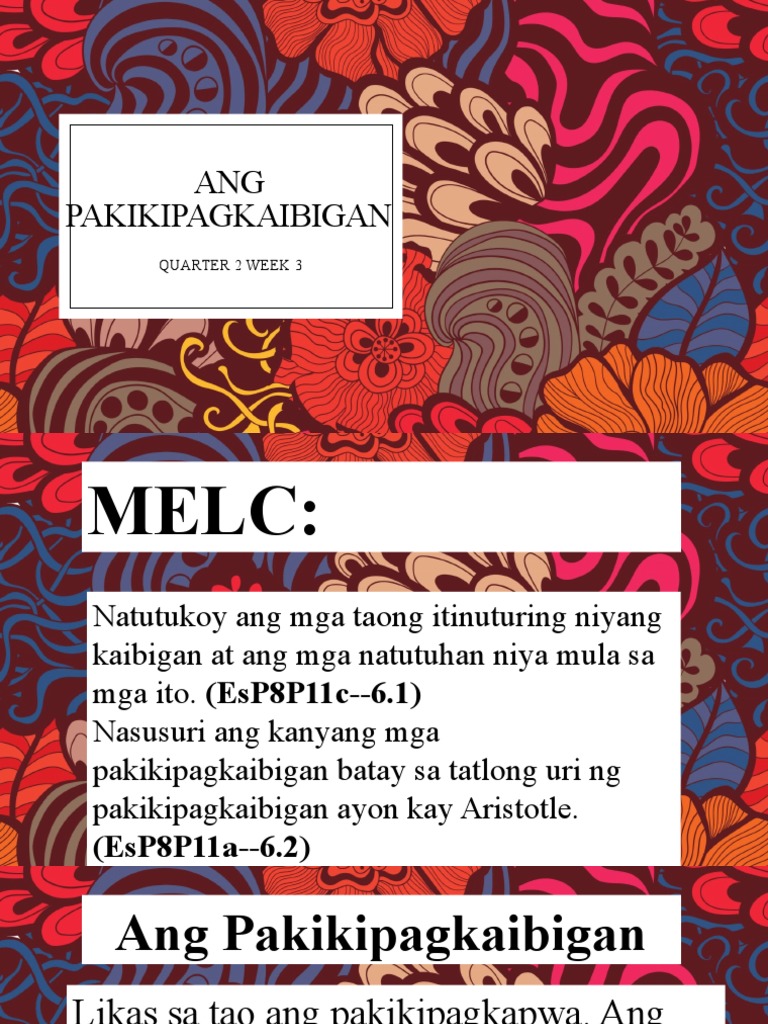 Ang Pakikipagkaibigan-W3 | PDF