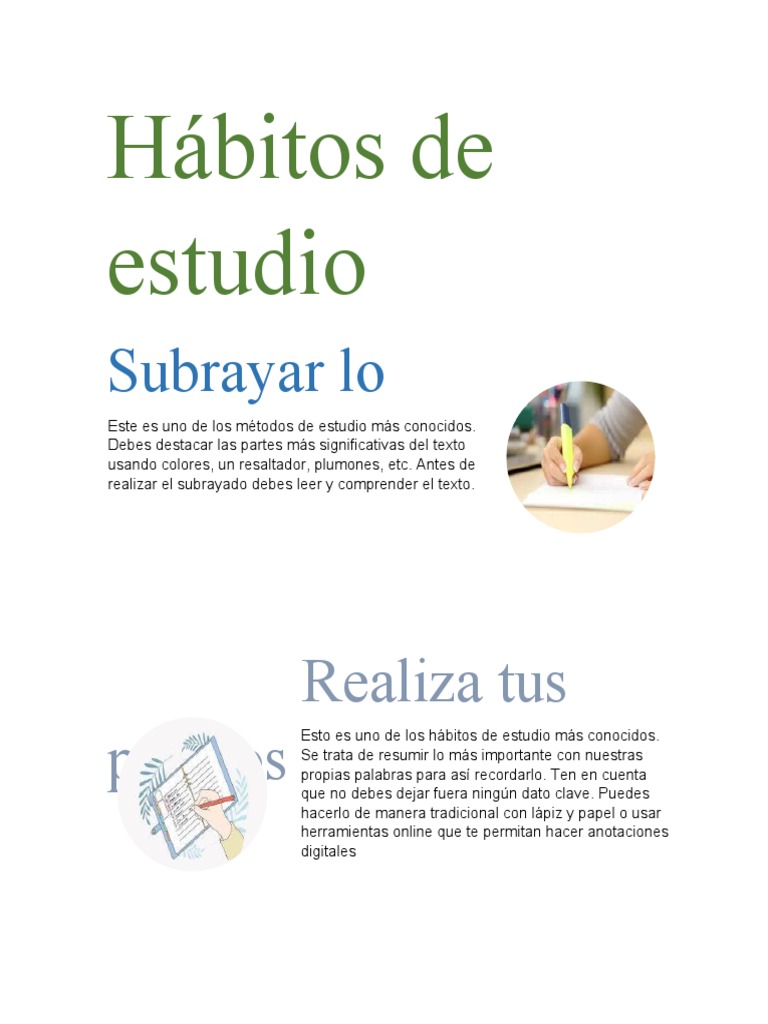 Técnicas Efectivas de Estudio | PDF