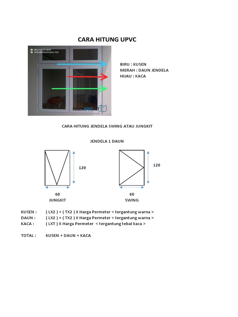 Cara Hitung Upvc | PDF