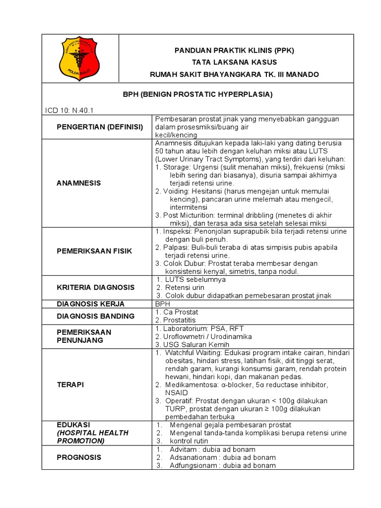 PPK BPH | PDF