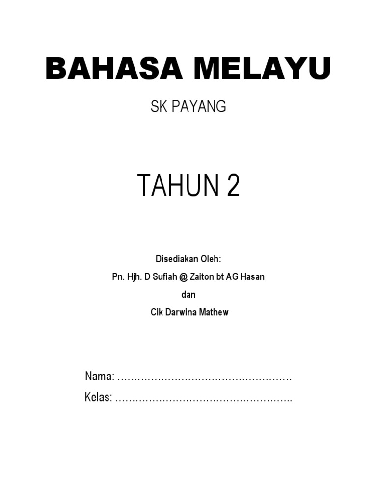 Bahasa Melayu Tahun 2 | PDF