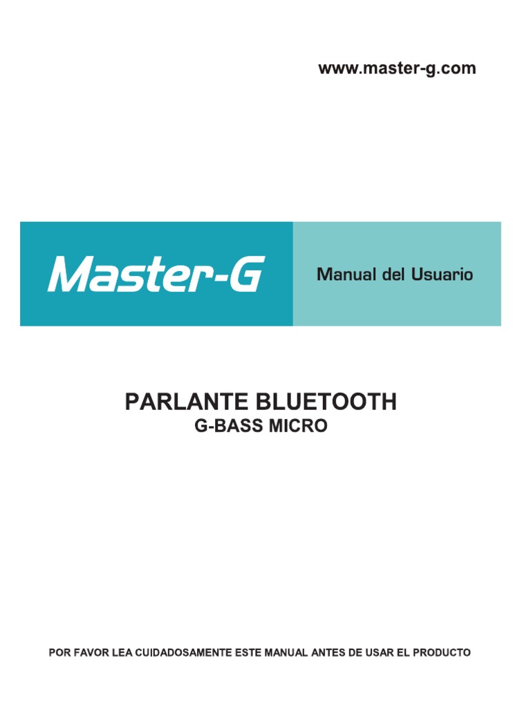 1907 G Bass Micro Manual | PDF