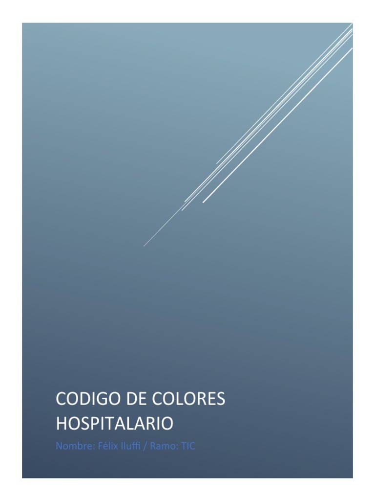 Código de Colores en El Área de Salud | PDF | Paro cardíaco | Hospital