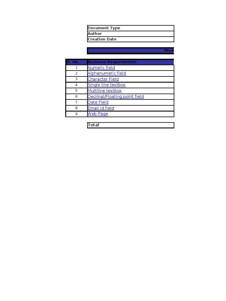 Standard UI Test Cases | Download Free PDF | Web Page | File Format