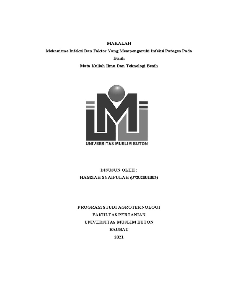 Mekanisme Infeksi Patogen pada Benih | PDF