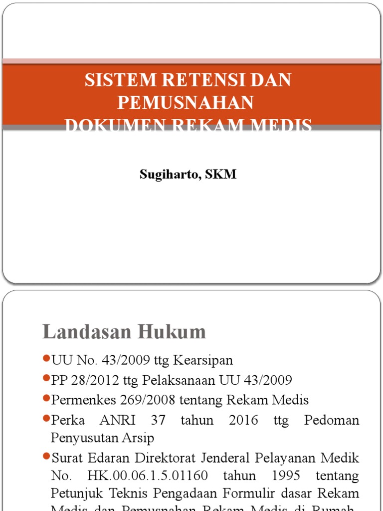 Sistem Retensi Dan Pemusnahan | PDF