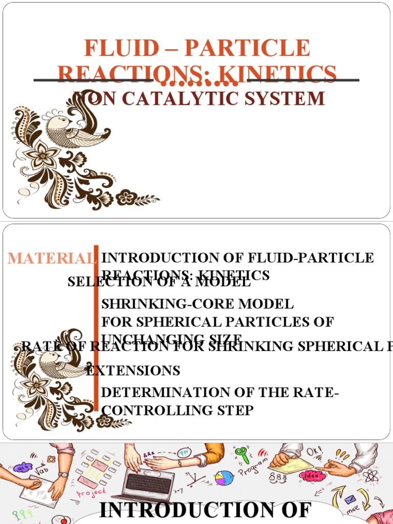 Kinetics of Fluid-Particle Reactions | PDF | Chemical Kinetics | Gases