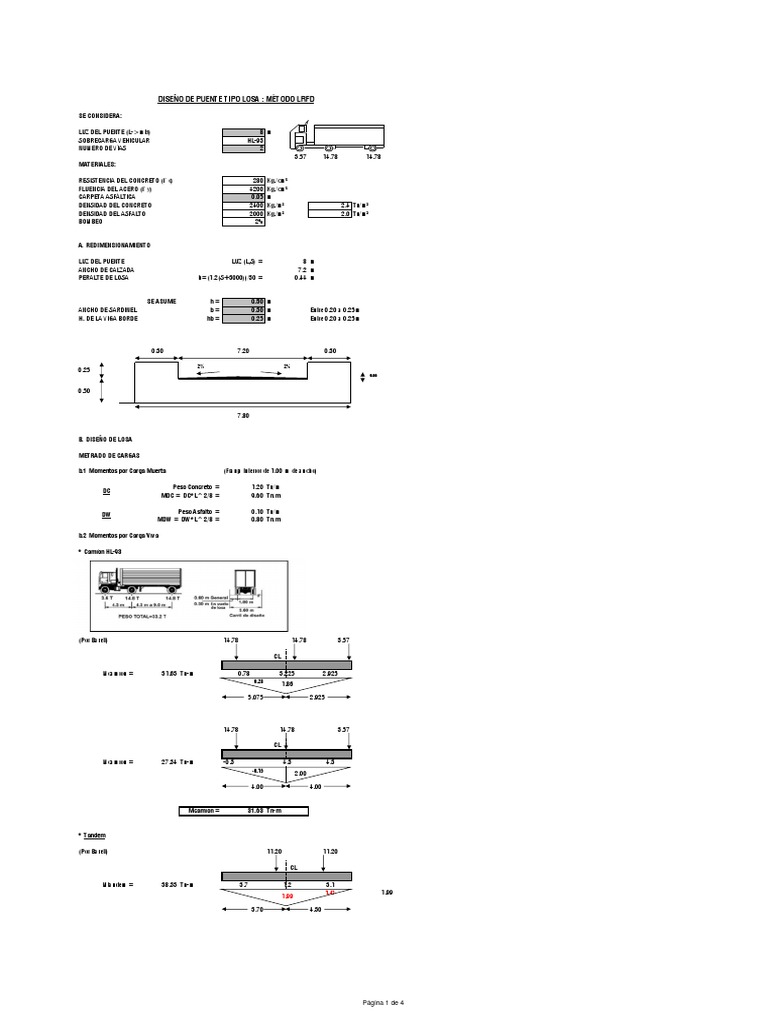 Diseño De Puente Tipo Losa Pdf