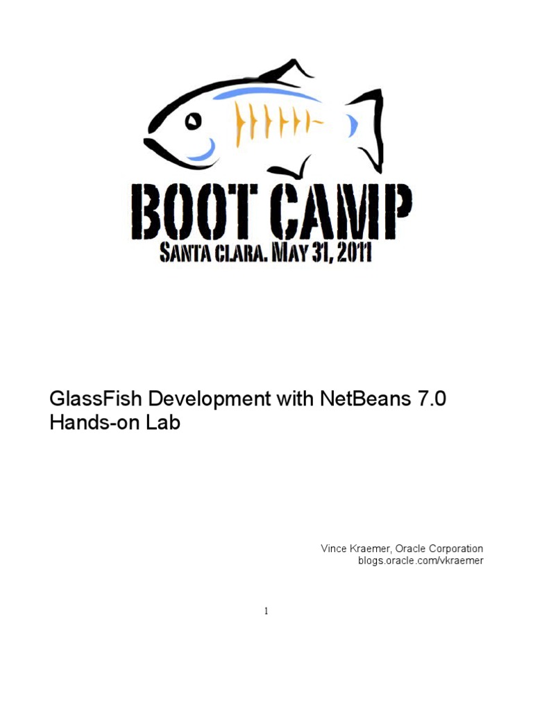 GlassFish Bootcamp NetBeans Lab | PDF | Net Beans | Applications & Software