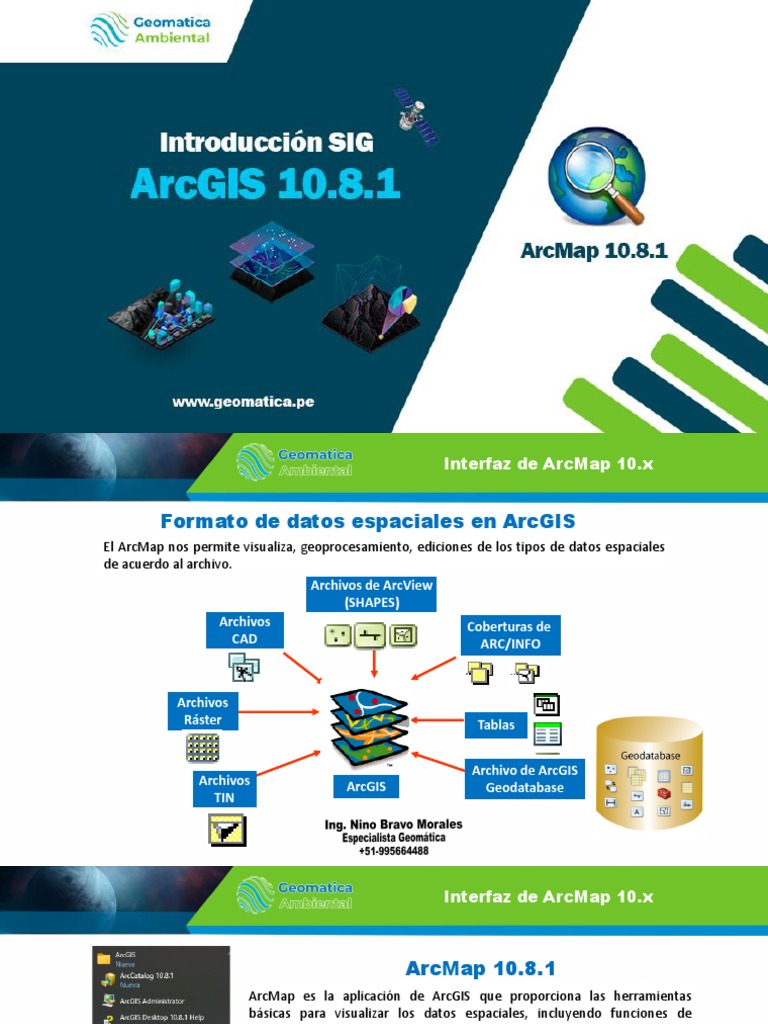 1 - Interfaz de ArcMap | PDF | Arc Gis | Ventana (informática)