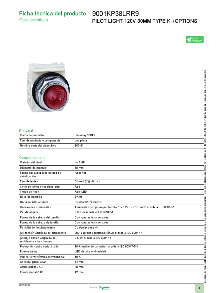 Harmony 9001 K - 9001KP38LRR9 | PDF | Tornillo | Diodo emisor de luz