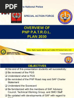 PNP Transformation Roadmap 2030 | PDF | Governance | Police