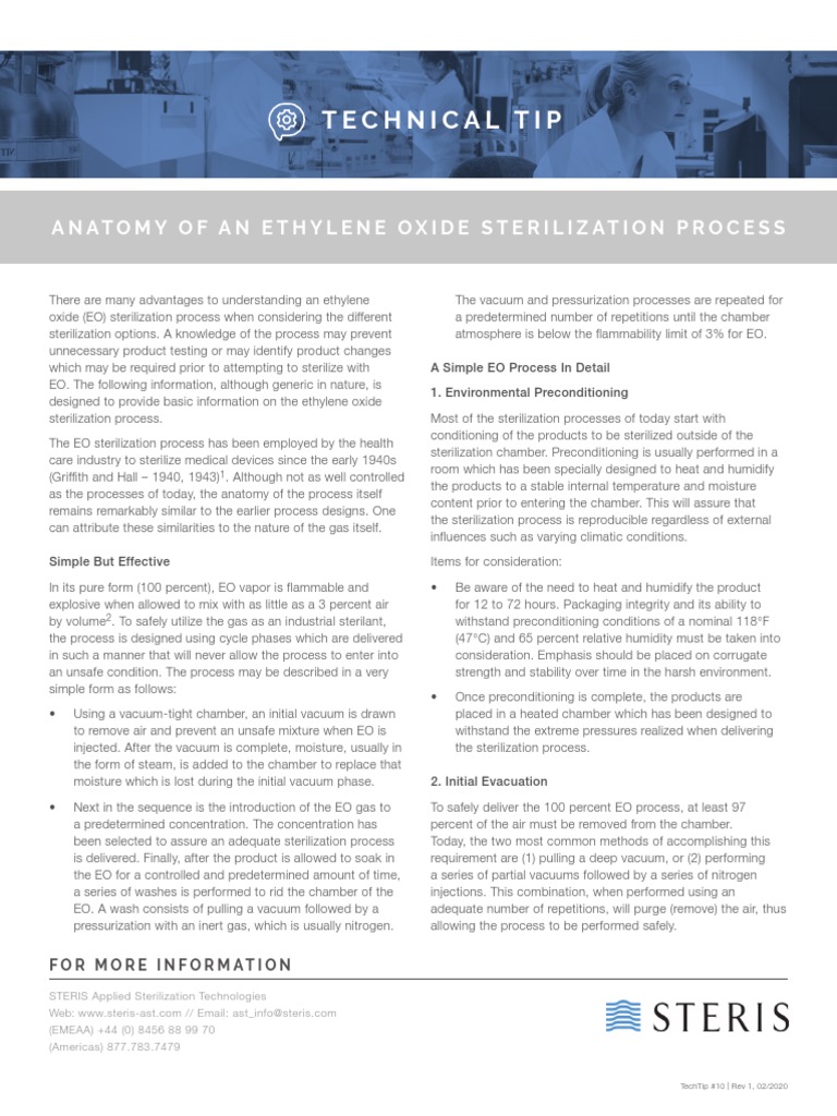 Anatomy of An Ethylene Oxide Sterilization Process | PDF ...