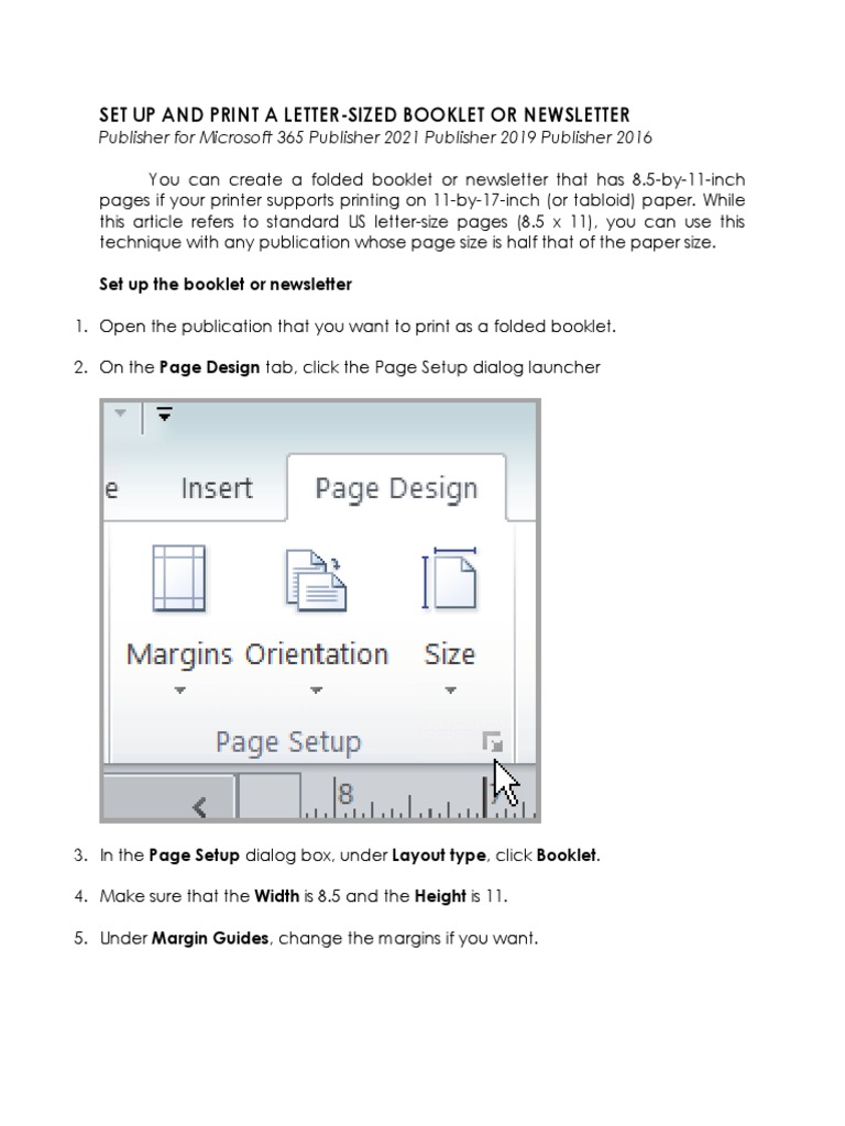 Designing A Booklet | PDF | Page Layout | Books