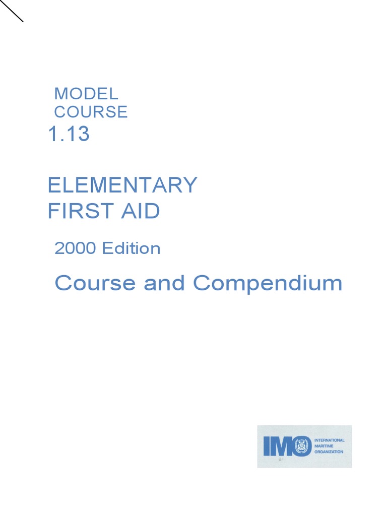Elementary First Aid Imo | PDF | Cardiopulmonary Resuscitation | First Aid