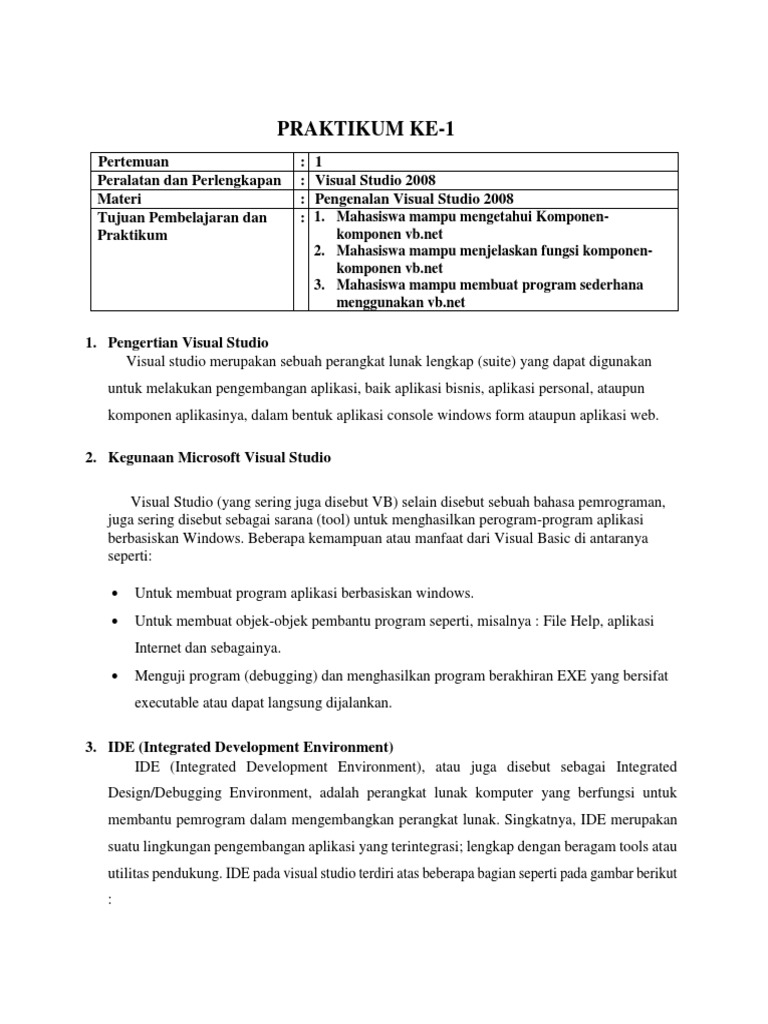 Pengenalan Pemrograman Visual Basic | PDF | Komputer | Teknologi & Rekayasa