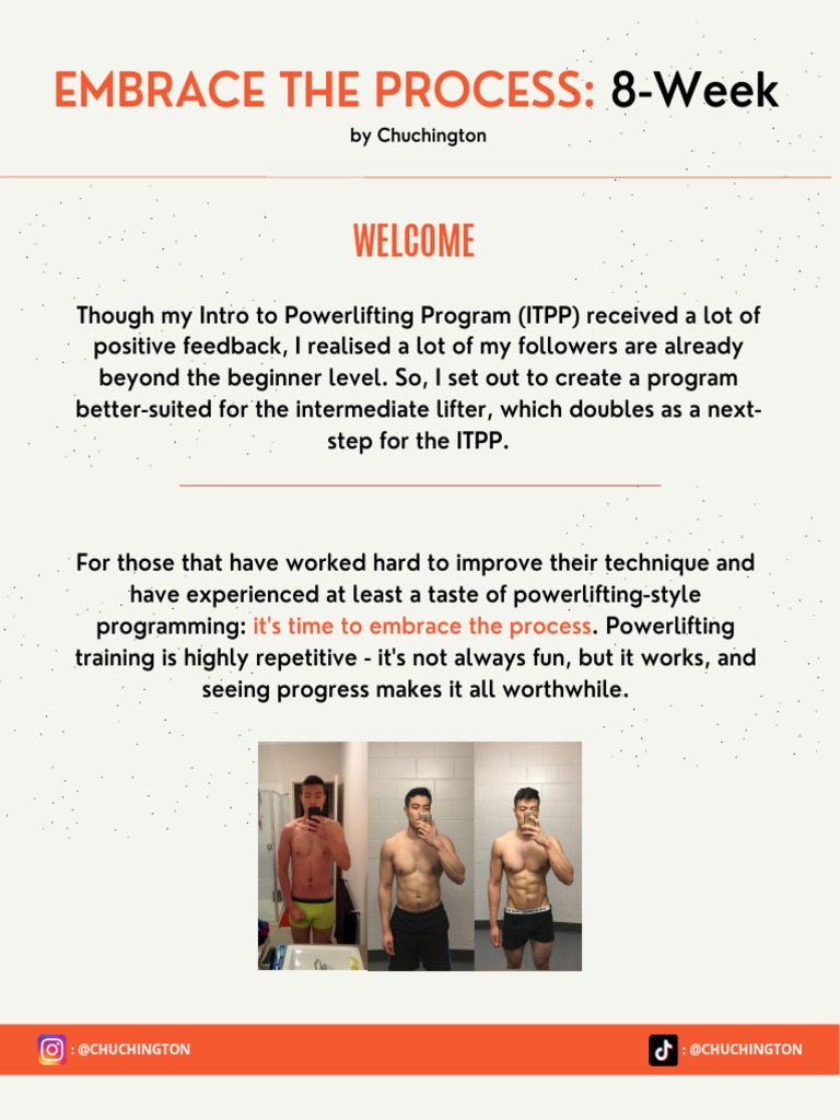 Embrace The Process 4-Day | PDF | Physical Exercise | Weight