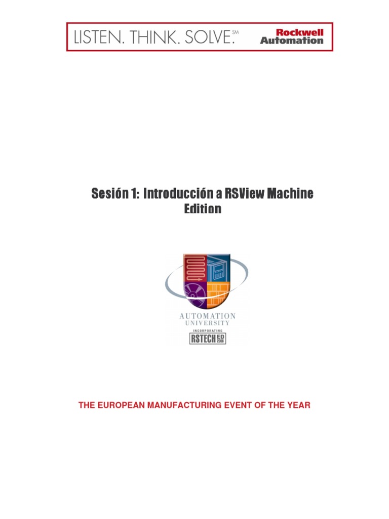 RSView Studio Basic | Descargar gratis PDF | Point and Click | Ventana ...