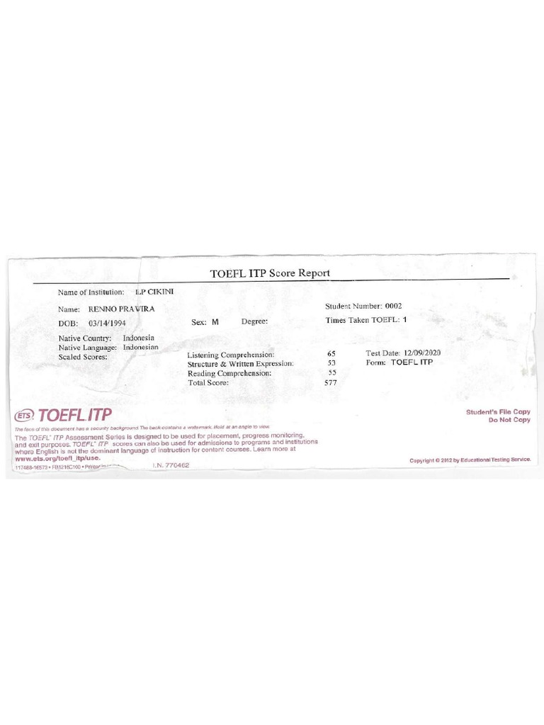 TOEFL Report | PDF