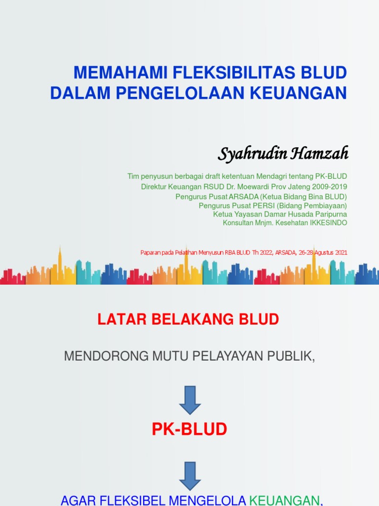 Fleksibilitas BLUD dalam Pengelolaan Keuangan | PDF | Bisnis ...